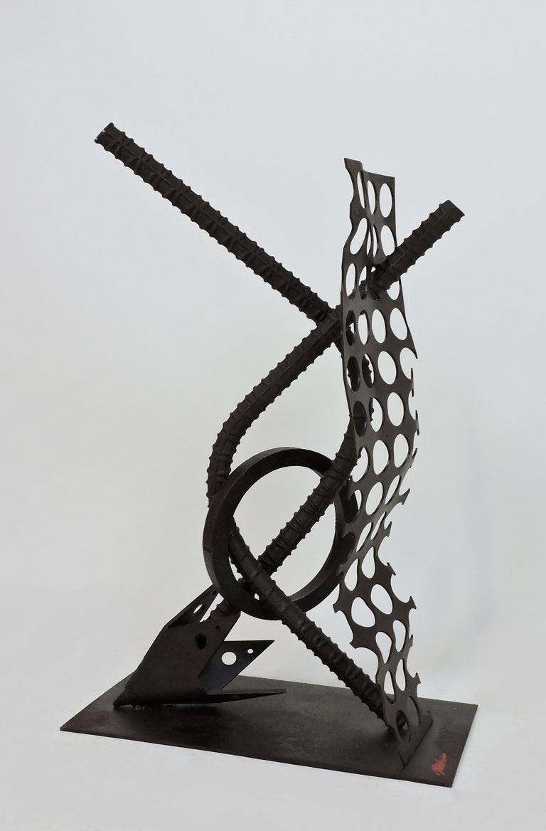 Large Abstract Welded Steel Sculpture "Assemblage" by David Tothero For ...