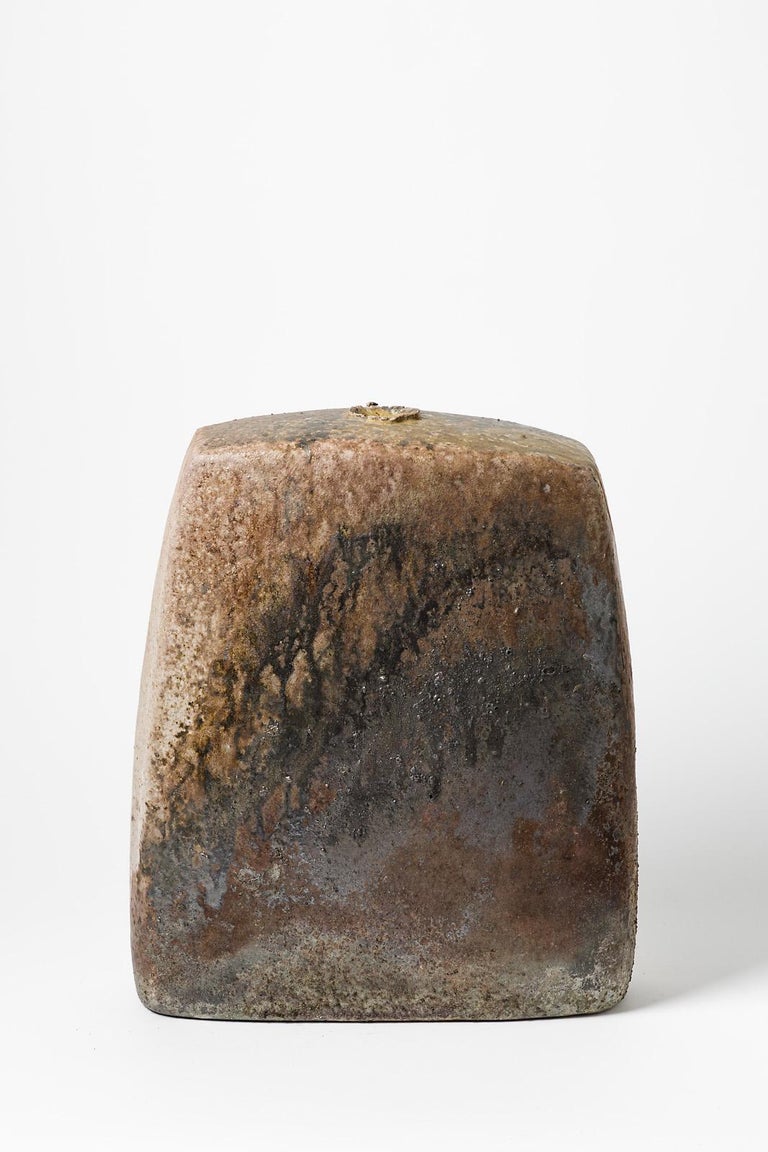 Large Abstract Stoneware Woodfiring Ceramic Floor Vase David Witehead ...