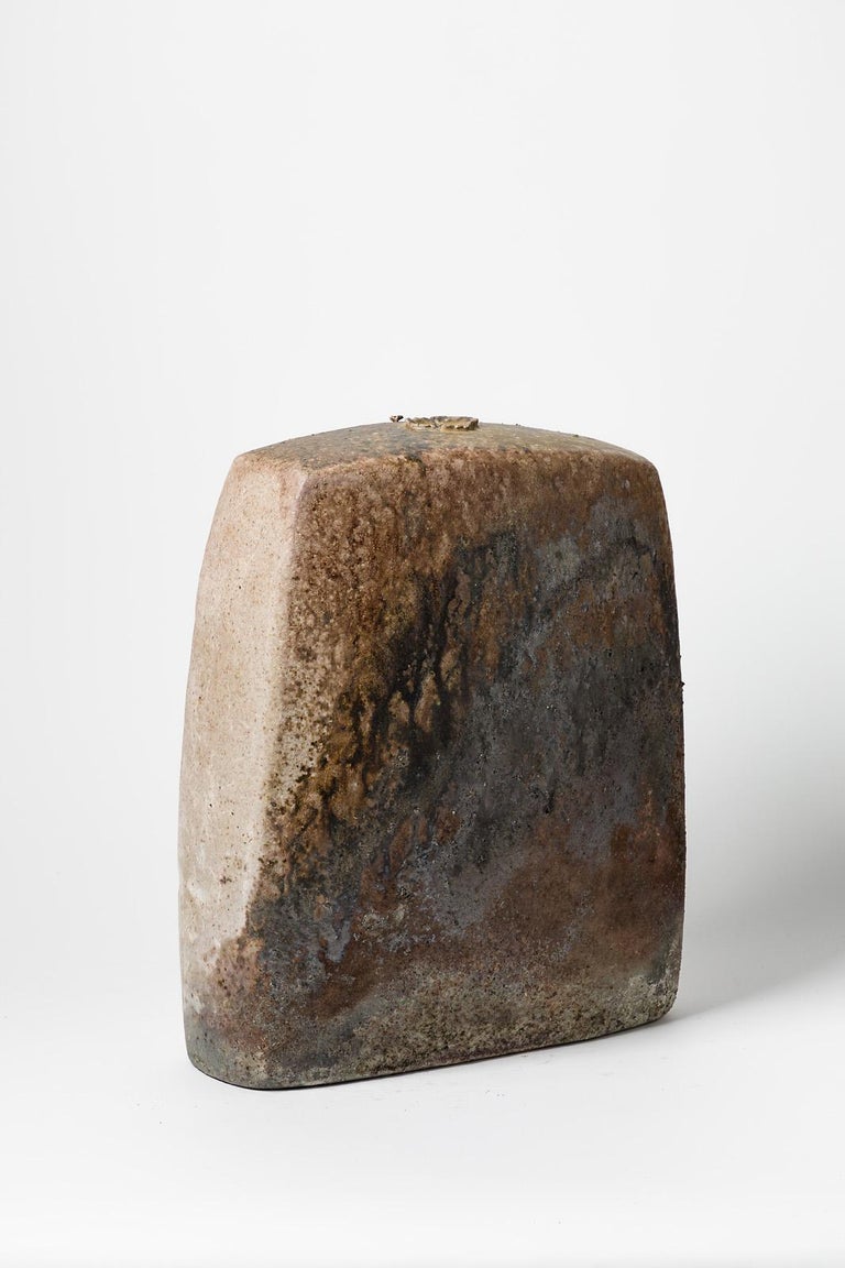 Large Abstract Stoneware Woodfiring Ceramic Floor Vase David Witehead ...