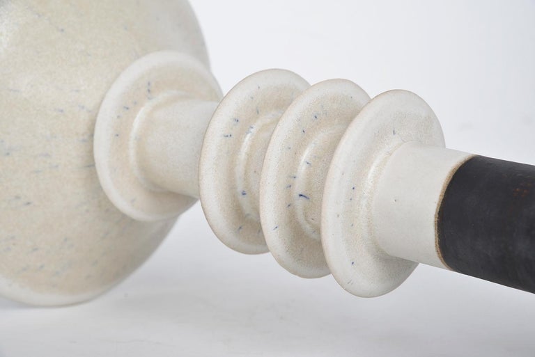 Large Abstract Studio Pottery Stoneware 'Pagoda Pot' by Alan Ashpool ...