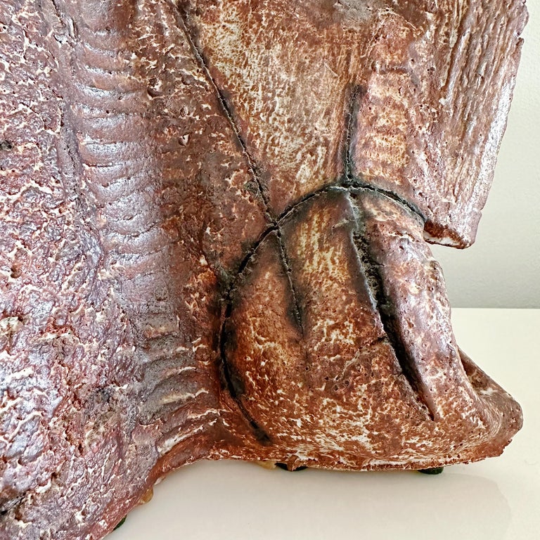 Large Abstract Vintage Studio Pottery Organic Sculpture Signed For Sale ...
