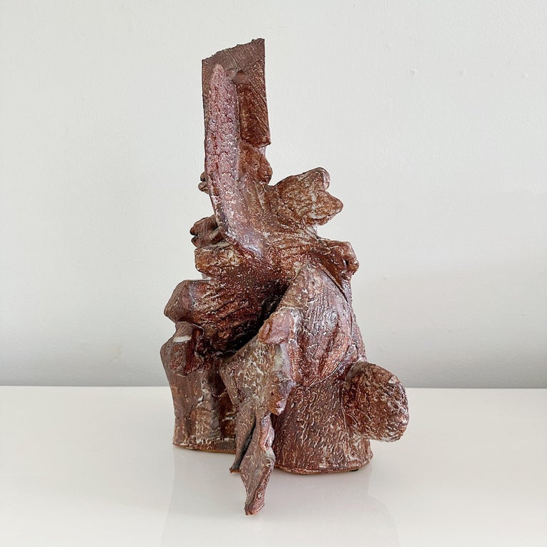 Large Abstract Vintage Studio Pottery Organic Sculpture Signed For Sale ...