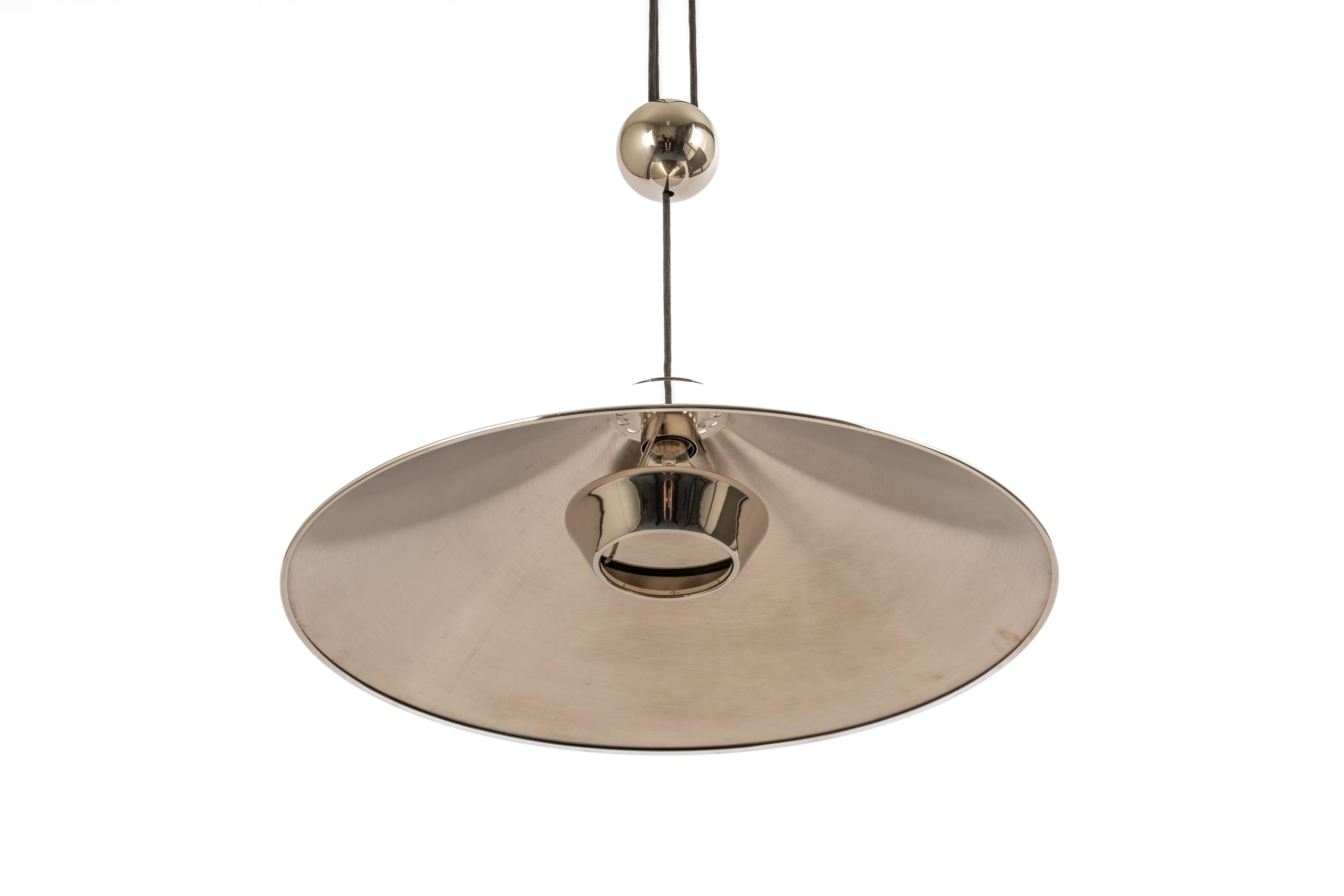 Large Adjustable Chrome Counterweight Pendant Light by Florian Schulz ...