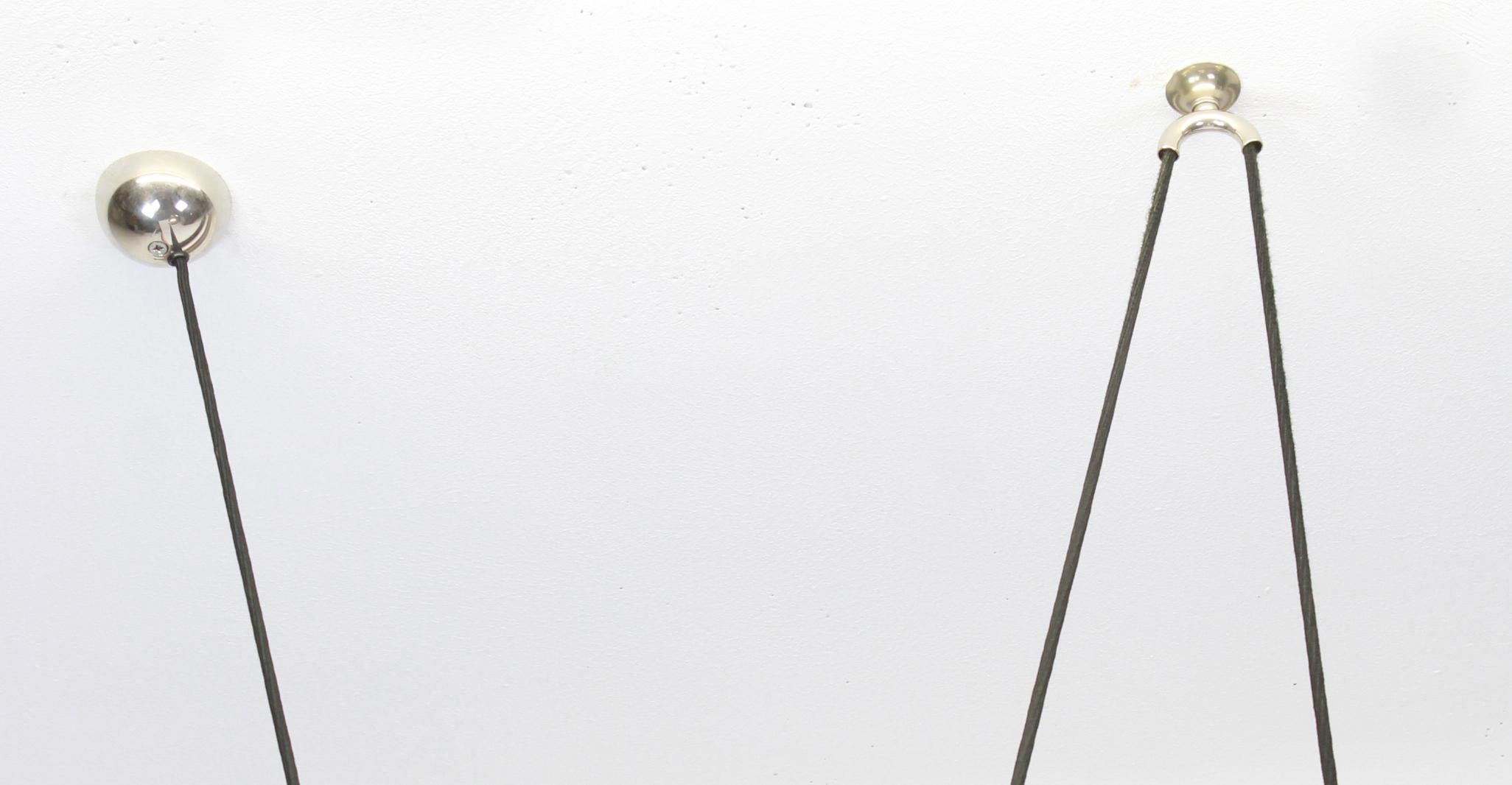 Large Adjustable Chrome Counterweight Pendant Light by Florian Schulz ...