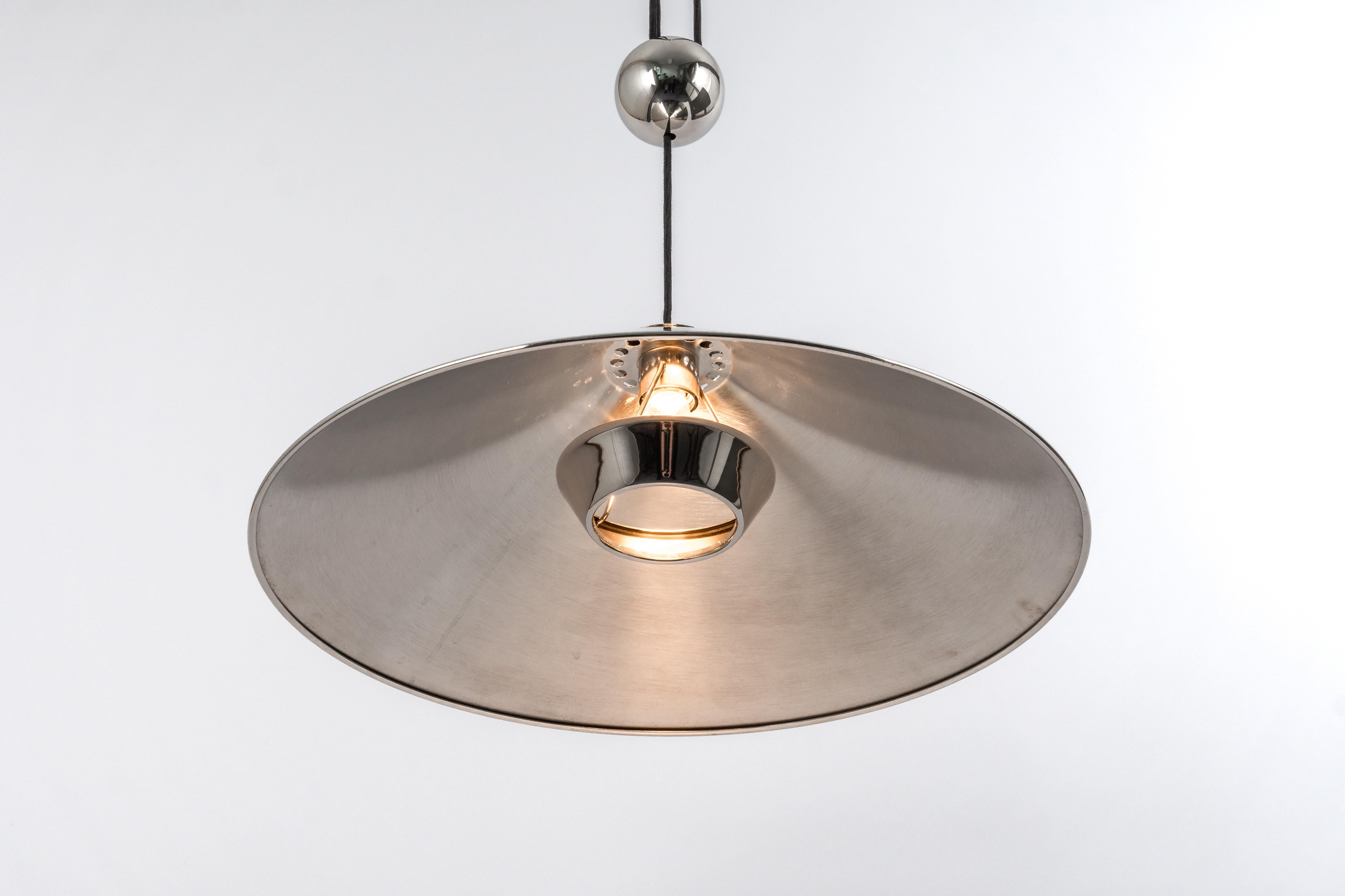 Large Adjustable Chrome Counterweight Pendant Light by Florian Schulz ...