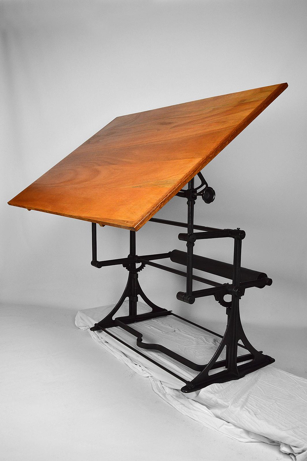 c.1930 Vintage French Architect's Drafting Table at 1stDibs