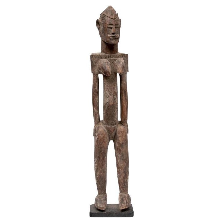 Large African Carved Wood Tribal Female Ester Figure For Sale at 1stDibs
