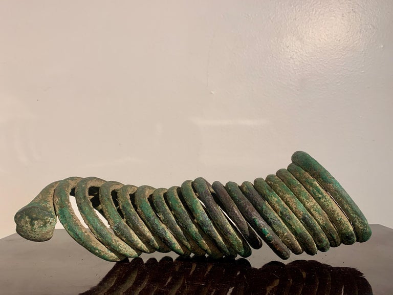 Large African Igbo Coiled Copper Manilla Currency, Early 20th Century ...