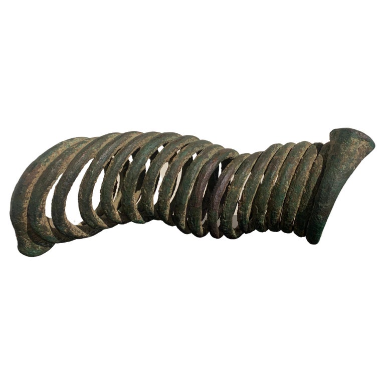 Large African Igbo Coiled Copper Manilla Currency, Early 20th Century ...