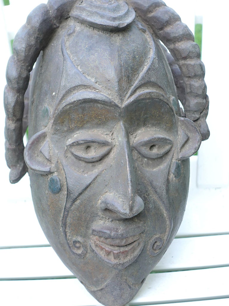 Large African ‘Nigerian’ Igbo Carved Mask, Ric.045 For Sale at 1stDibs