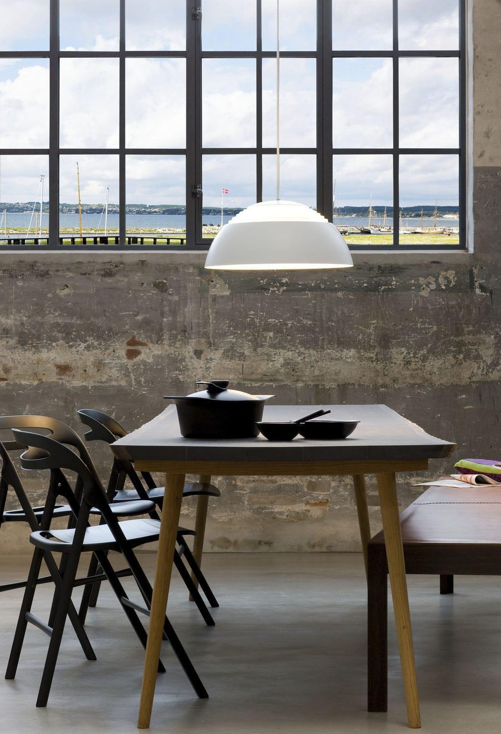 Large AJ Royal Pendant in Black by Arne Jacobsen for Louis Poulsen For ...