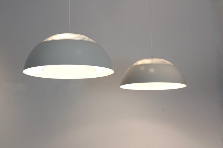 Large AJ Royal Pendants in White by Arne Jacobsen for Louis Poulsen For ...