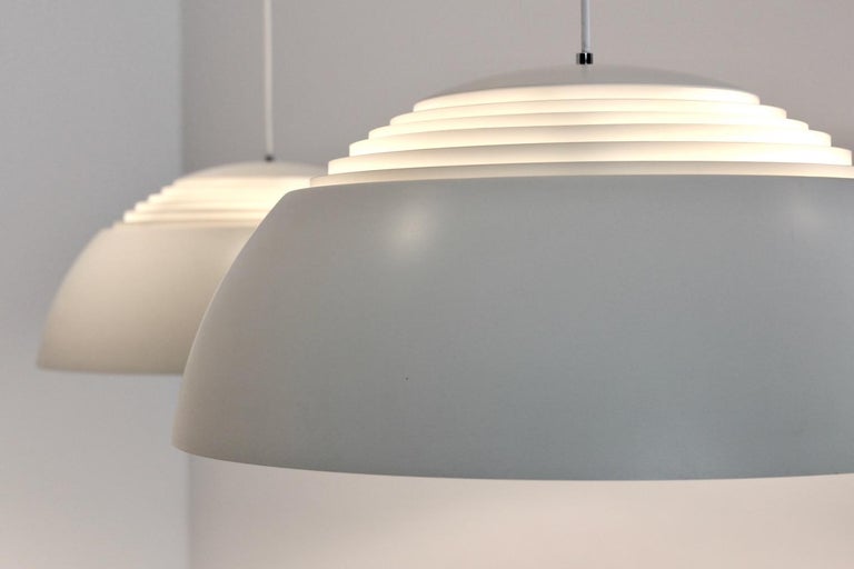 Large AJ Royal Pendants in White by Arne Jacobsen for Louis Poulsen For ...