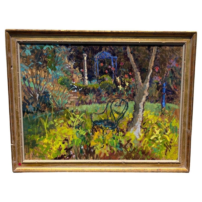 Large Alice Williams, American Artist, 'Sunday's Chair' Original Oil ...