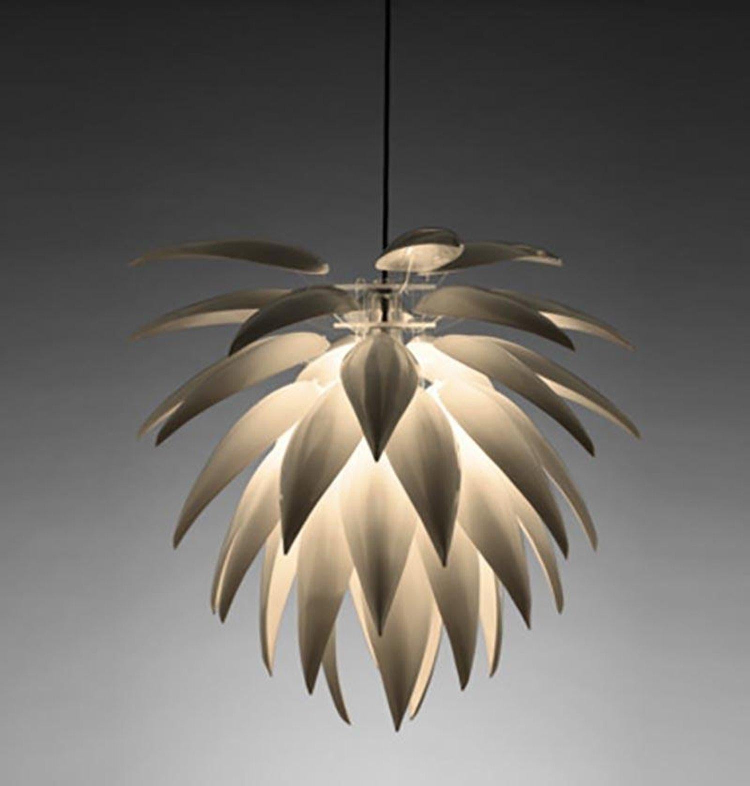 Large Aloe Blossom Suspension Lamp in Matte White Bone, China For Sale ...