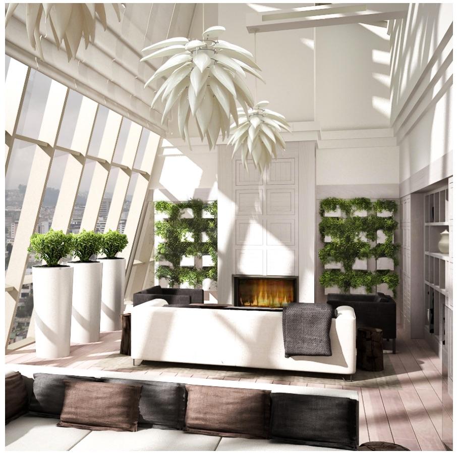 Large Aloe Blossom Suspension Lamp in Matte White Bone, China For Sale ...