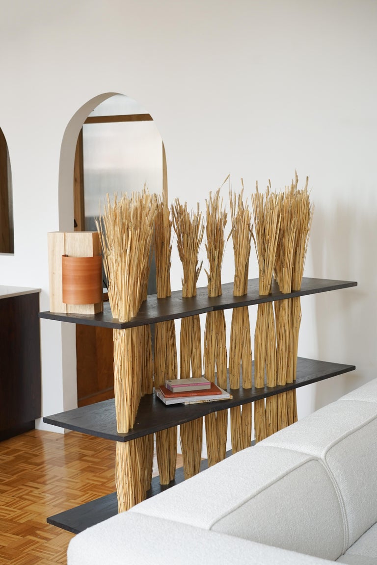 Large Amas Shelf, Ash Stained Wood, Handmade in France, Oros Edition ...