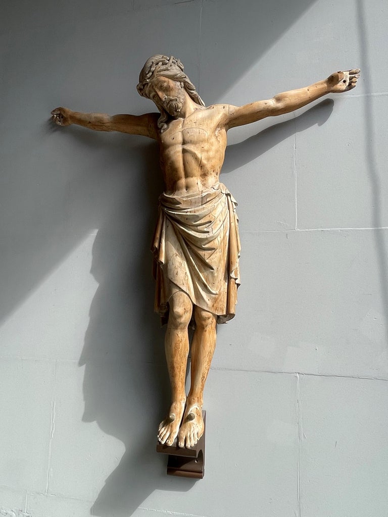 Large and Amazing Quality Carved Antique Corpus of Jesus Christ for ...