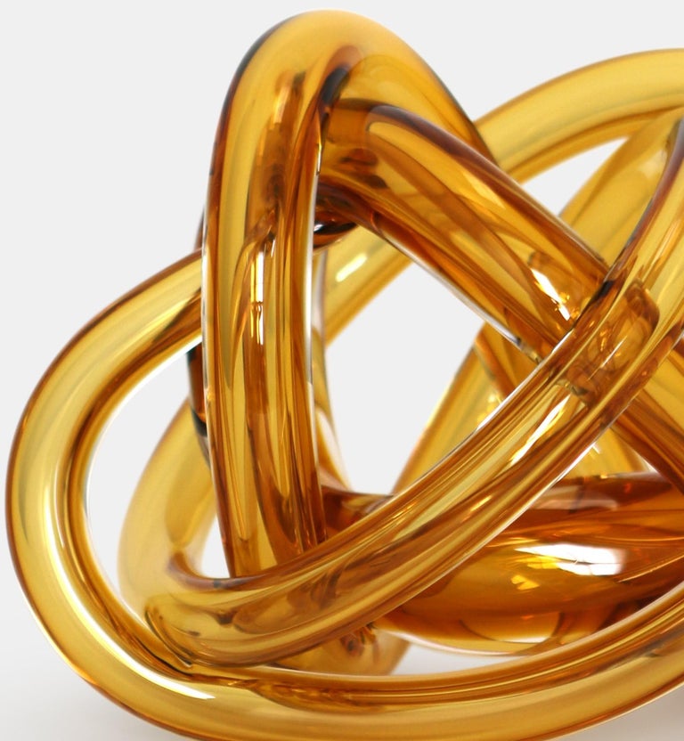 Large Amber Wrap Sculpture by SkLO For Sale at 1stDibs