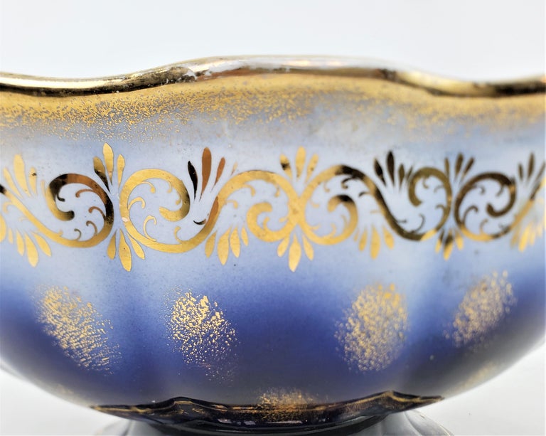 Large American China Co. Bowl with Grape and Vine Decoration and Gilt ...