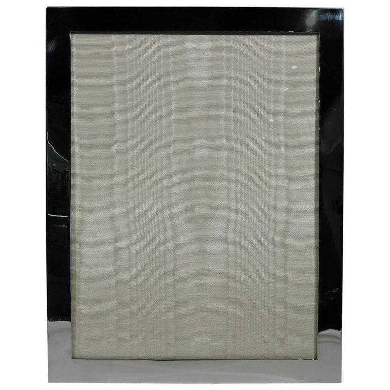 Large American Modern Handmade Sterling Silver Picture Frame For Sale ...