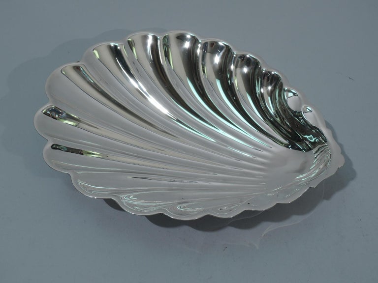 Large American Sterling Silver Scallop Shell Bowl by Gorham For Sale at ...
