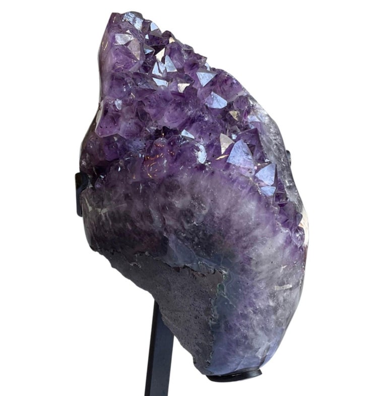 Large Amethyst Geode Crystal on Stand For Sale at 1stDibs