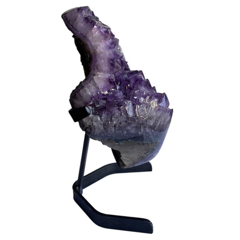Large Amethyst Geode Crystal on Stand For Sale at 1stDibs