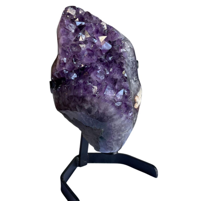 Large Amethyst Geode Crystal on Stand For Sale at 1stDibs