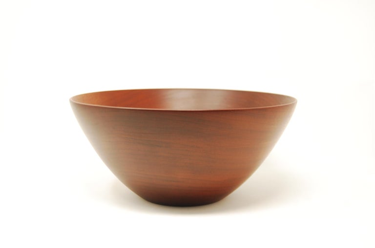 Large and Exquisit Cuban Mahogany Bowl by Frederik Lunning at 1stDibs