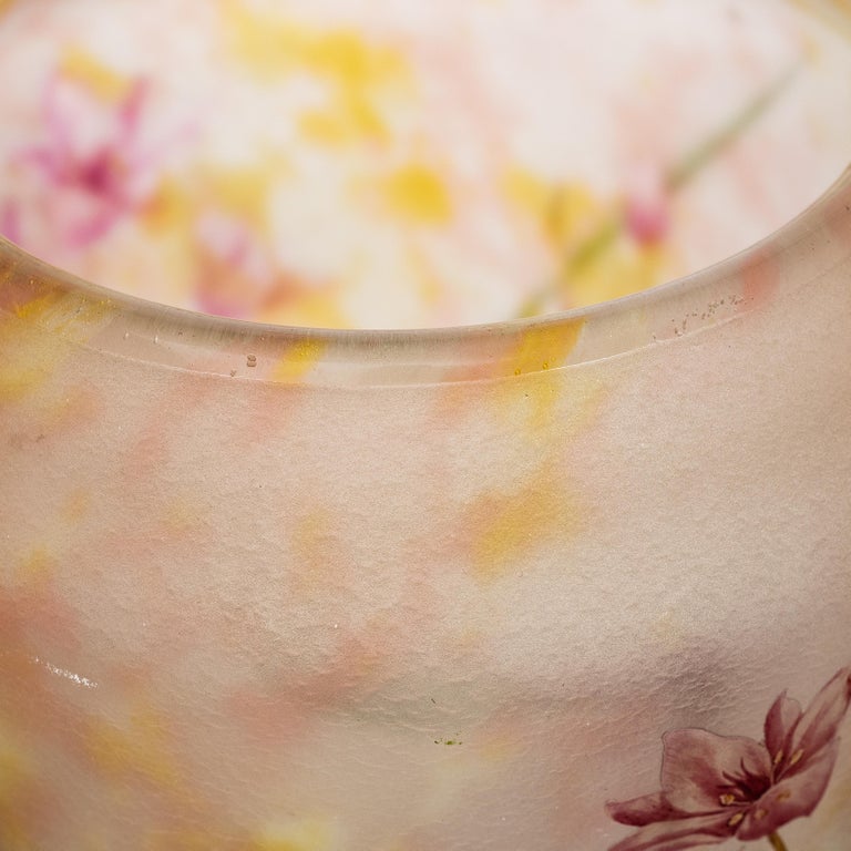 Large and Fine Daum Nancy Internally Decorated, Enamelled and Acid ...