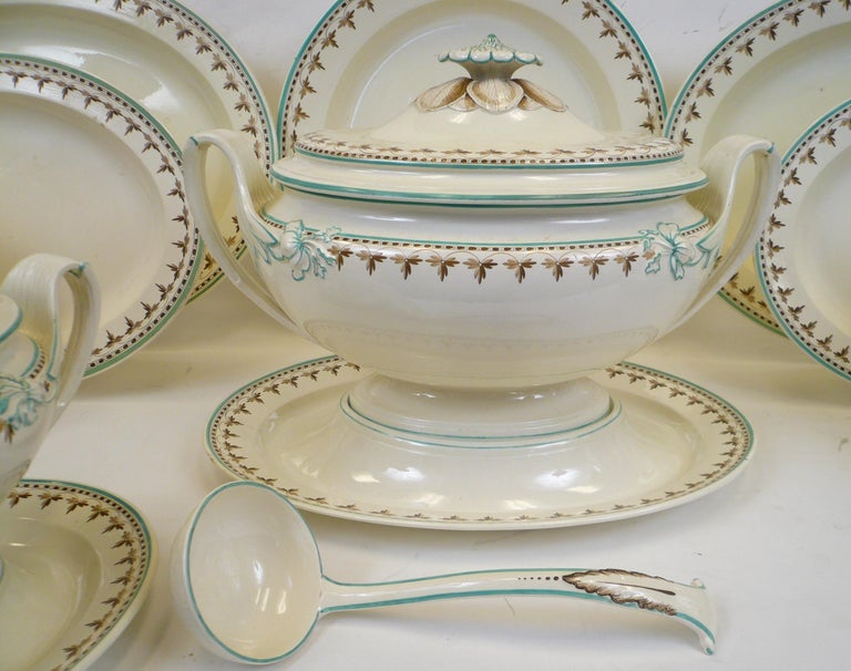 Large and Impressive Late 18th Century Wedgwood Creamware Dinner ...