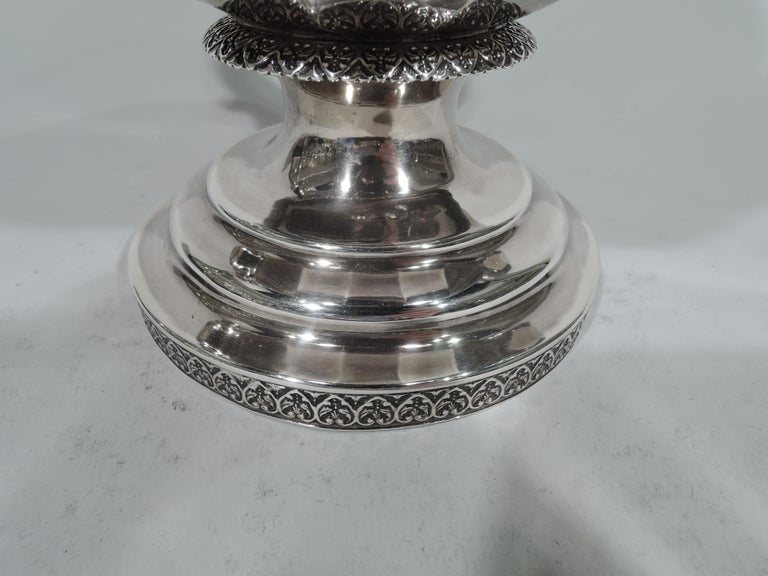 Large and Pretty Antique Coin Silver Teapot by New York Maker Forbes ...