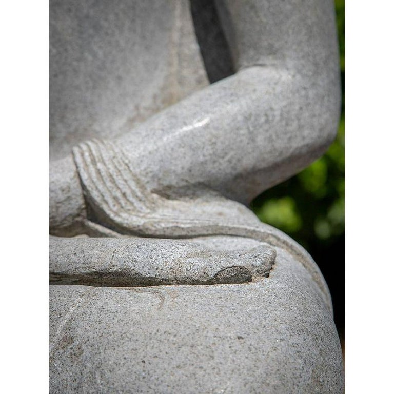 Large Andesite Stone Buddha Statue from Indonesia For Sale at 1stDibs