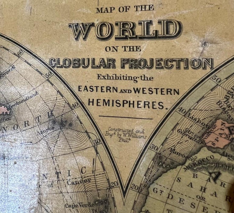 Large Antique 1859 Map of North America For Sale at 1stDibs