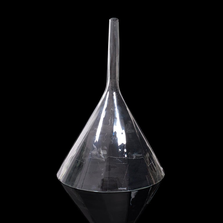Large Antique Apothecary Funnel, Continental, Glass, Chemistry ...