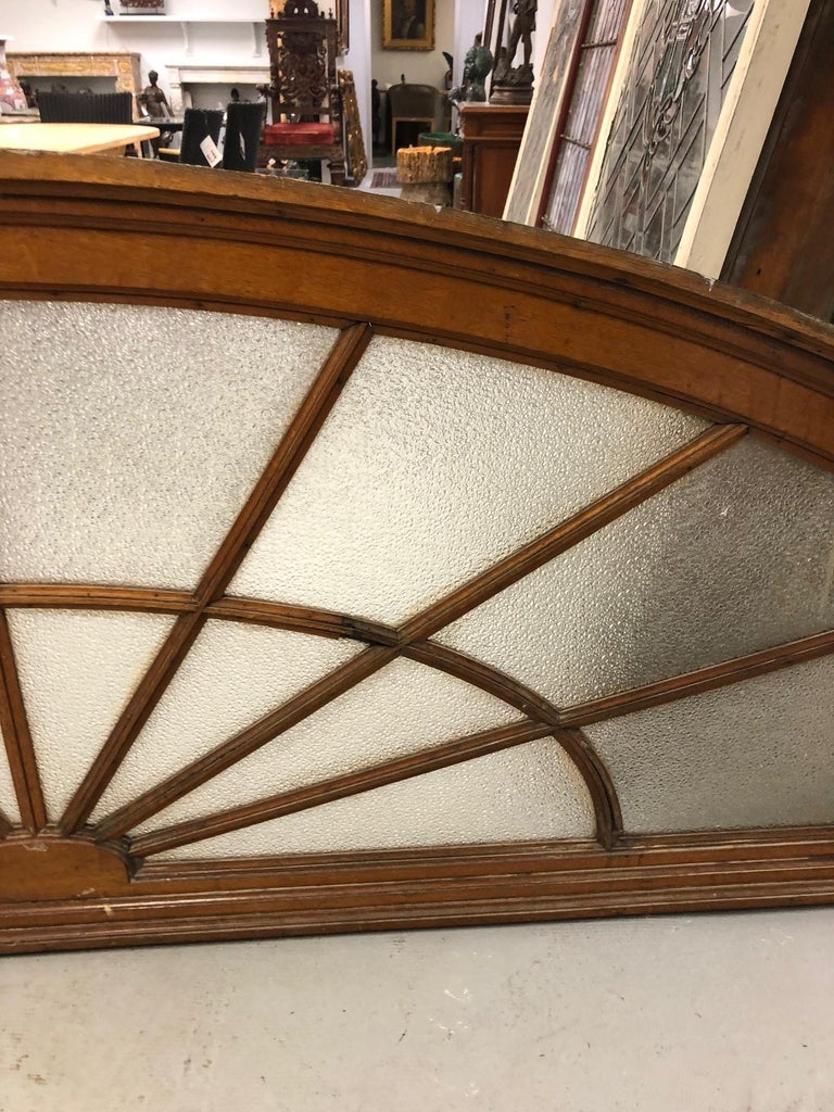 Large Antique Arched Transom Palladian Window in a Oak Frame Early 20th ...