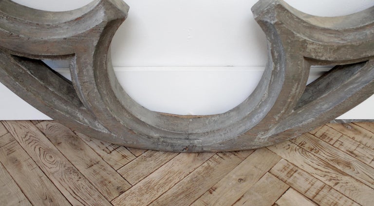Large Antique Architectural Wood Quatrefoil Frame at 1stDibs
