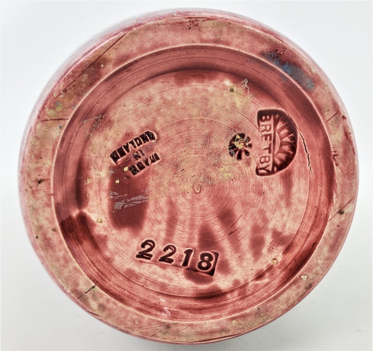 Large Antique Art Deco Bretby High Fired Flambe Stoneware Art Pottery ...