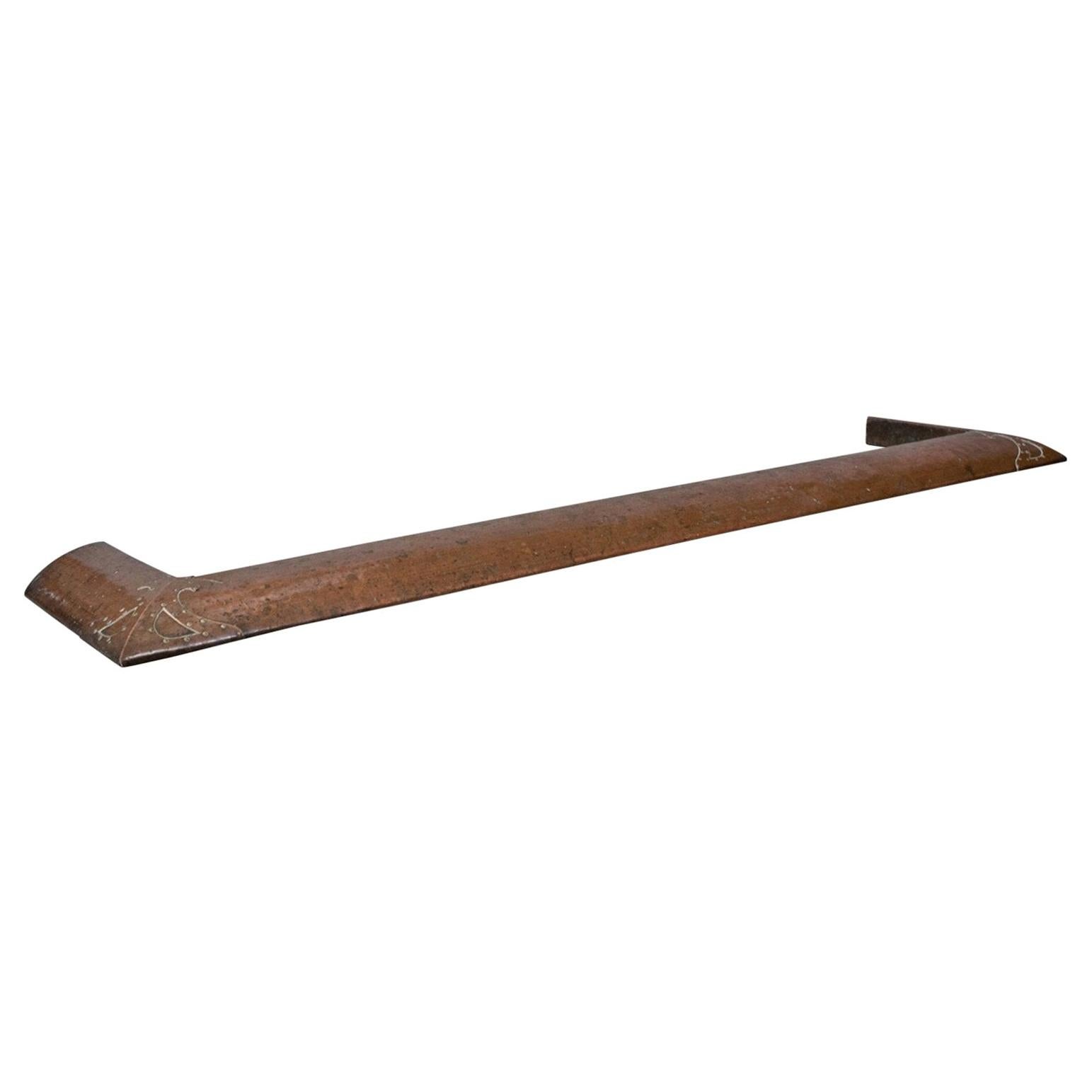 Bespoke Large Vintage English Leather Padded Topped Club Fire Fender at ...