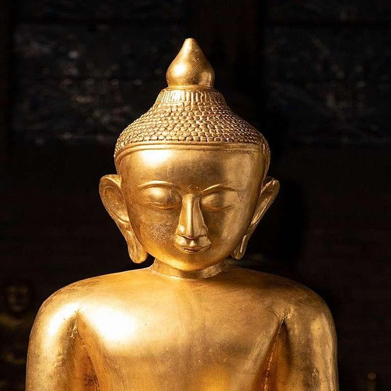 Large Antique Bagan Buddha Statue from Burma For Sale at 1stDibs