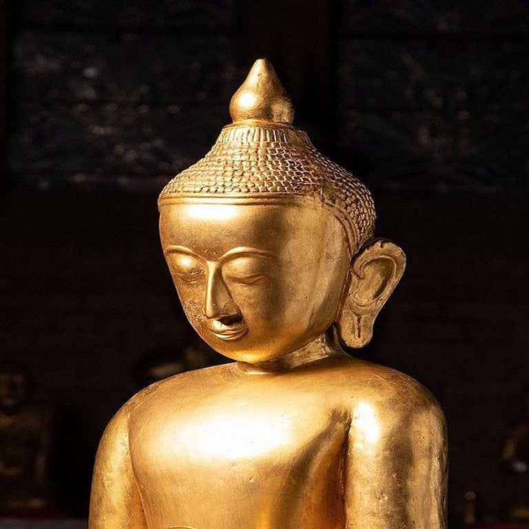 Large Antique Bagan Buddha Statue from Burma For Sale at 1stDibs