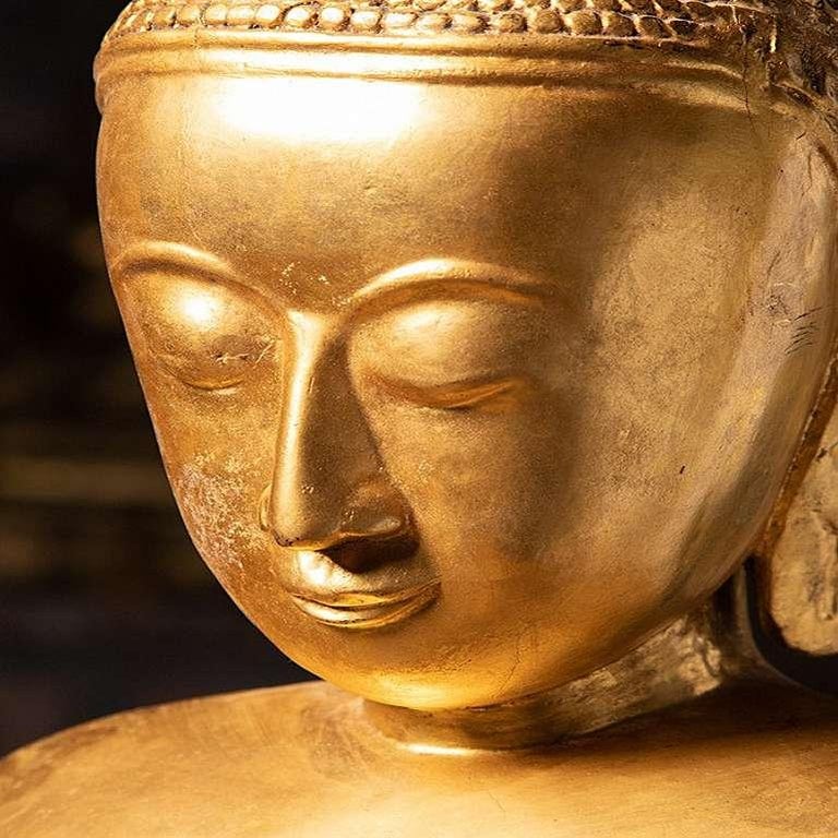 Large Antique Bagan Buddha Statue from Burma For Sale at 1stDibs