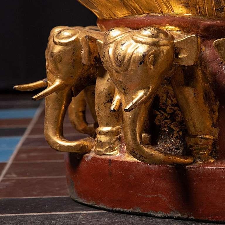 Large Antique Bagan Buddha Statue from Burma For Sale at 1stDibs