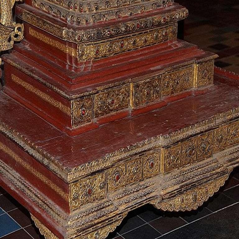 Large Antique Burmese Throne from Burma For Sale at 1stDibs