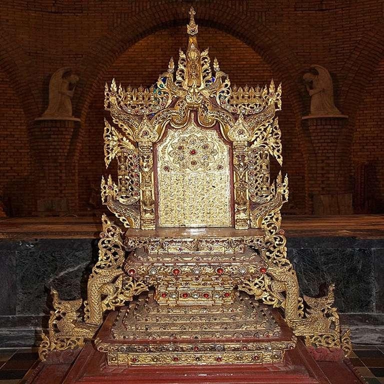 Large Antique Burmese Throne from Burma For Sale at 1stDibs
