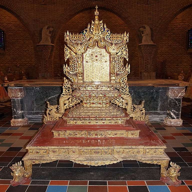Large Antique Burmese Throne from Burma For Sale at 1stDibs