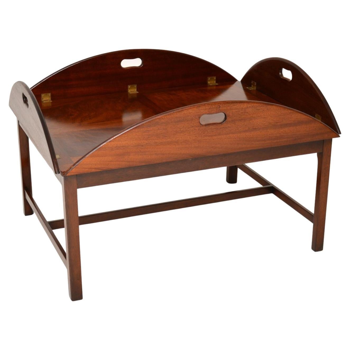 Antique Mahogany Butlers Tray Top Coffee Table at 1stDibs