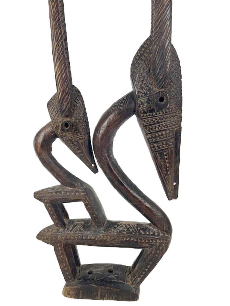 Large Antique Carved Wood Female Bambara Chi Wara Antelope Figure For ...