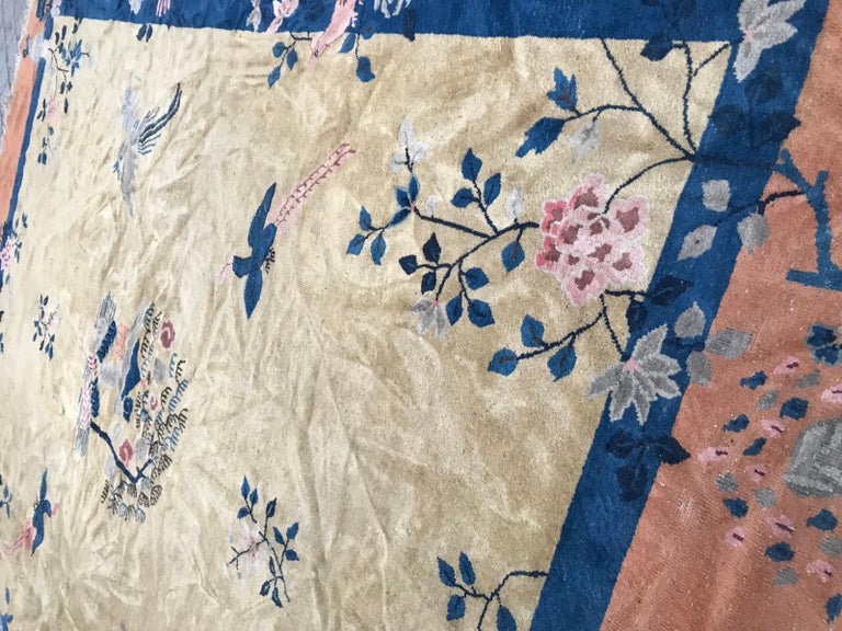 Large Antique Chinese Rug at 1stDibs